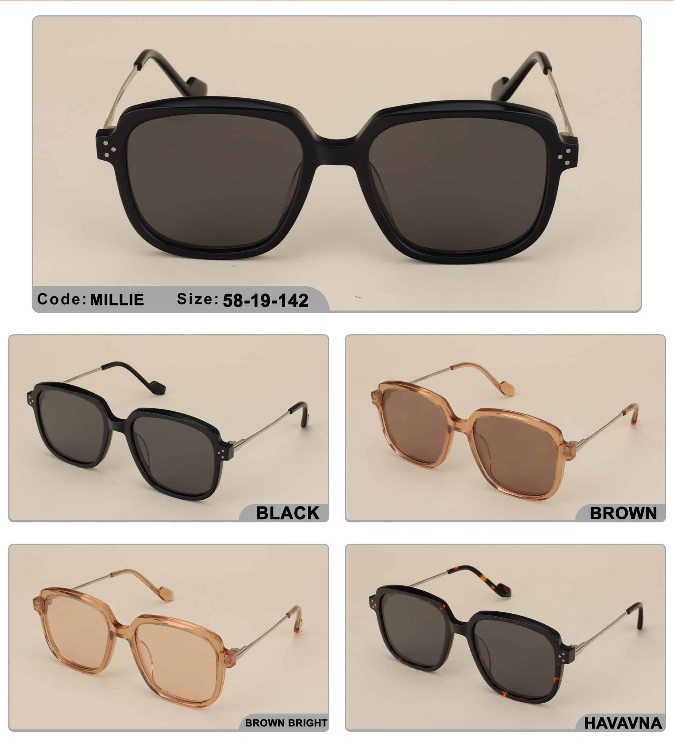 عینک جنتل مانستر مدل MILLIE - پخش عمده عینک اپتیسان | سنندج اپتیک | optisan | sanandaj optic